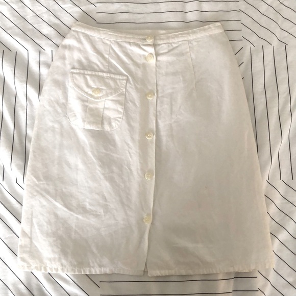 Spaghetti & Co | Skirts | Spaghetti Co White Linen Skirt | Poshmark